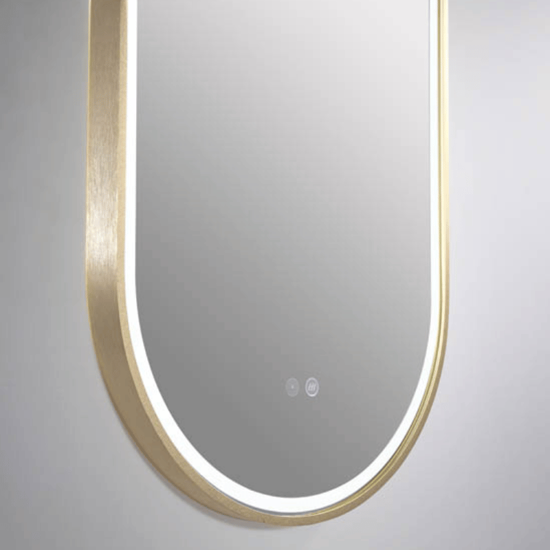 Brushed Brass Bathroom Mirrors | Mirror Space Australia