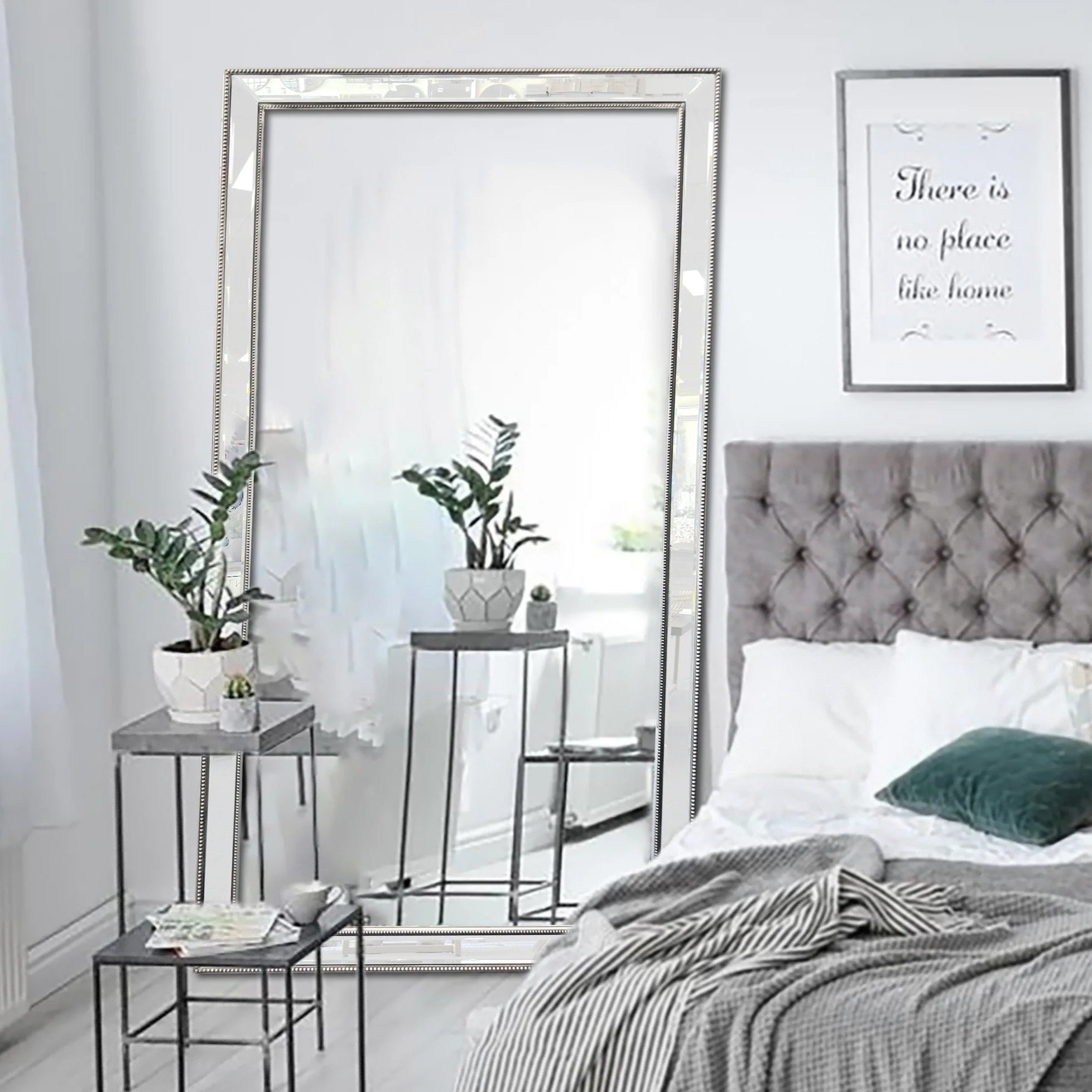 Zenith Beaded Framed Mirror - X Large 190cm x 100cm – Mirror Space ...