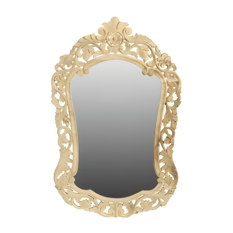 Sundar Carved Wood Mirror 70cm x 107cm – Mirror Space Australia