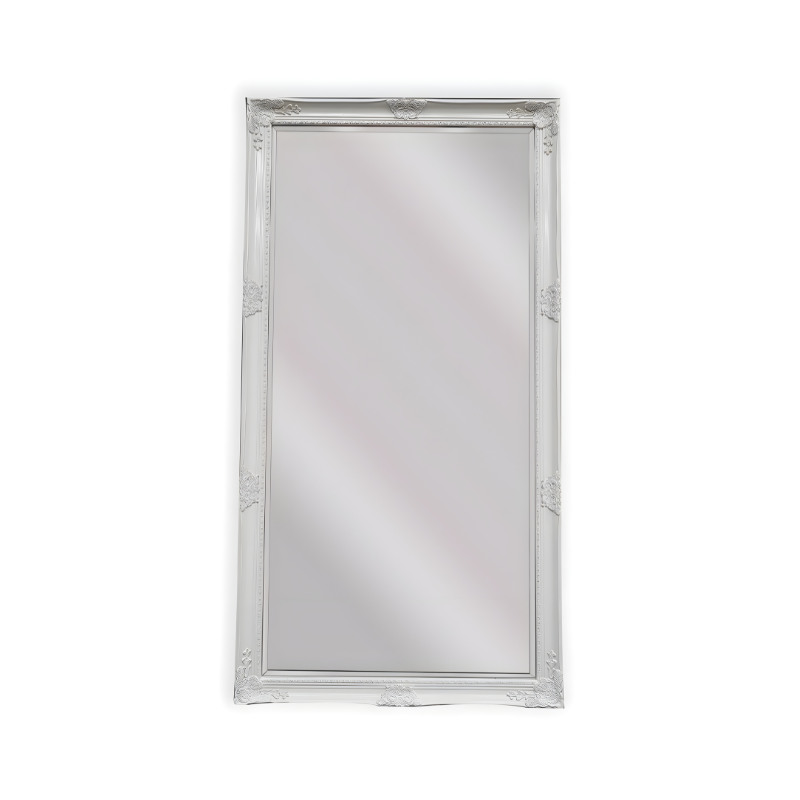 French Provincial Ornate Mirror White 100cm x 190cm – Mirror Space ...