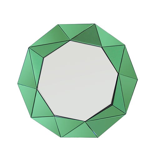 Cassidy Wall Mirror Green 80cm – Mirror Space Australia